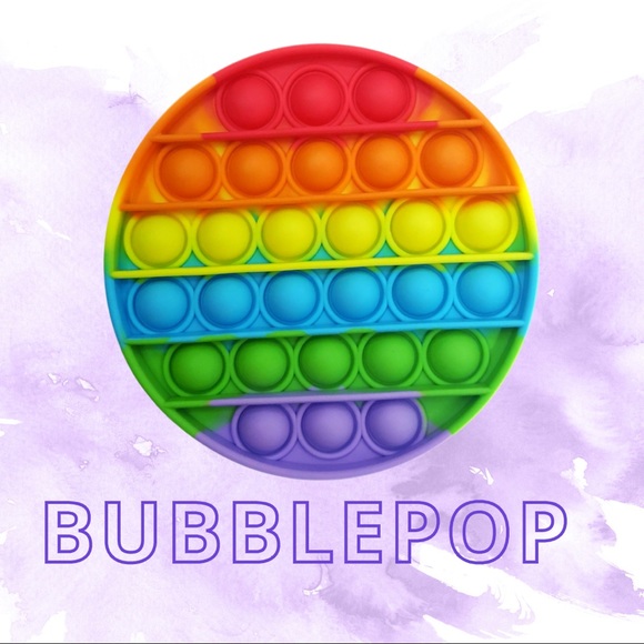 Toys | Rainbow Bubble Popper Sensory Fidget Silicone Toy | Poshmark